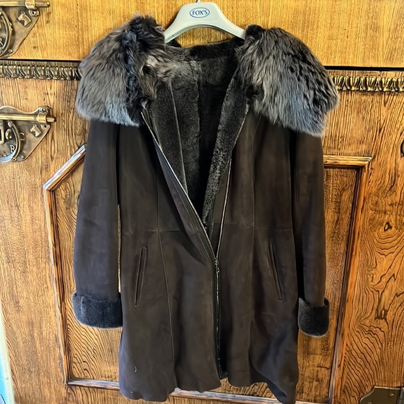 Stefano | Jackets & Coats | Stefano Sheepskin Coat With Hood | Poshmark